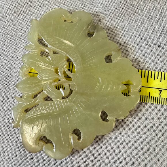 Jewelry | Antique Chinese Carved Jade Butterfly Moth Pendant | Poshmark